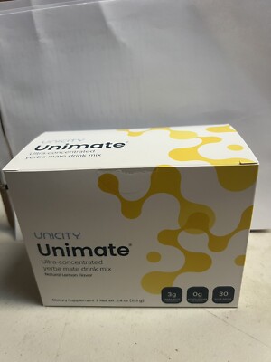 *NEW* Unicity Unimate Yerba Mate Supplement LEMON 30 Sachet - FREE SHIP ...