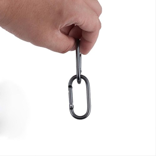 Hiking Fishing Metal Oval Hanging Buckle Keychain Clip Hooks Carabiners ...