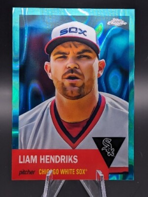 2022 Topps Chrome Platinum Anniversary Liam Hendriks AQUA LAVA 188 /299 ...