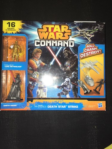 Star Wars Command Death Star Strike Set 16 Figures + Vehicles Hasbro ...