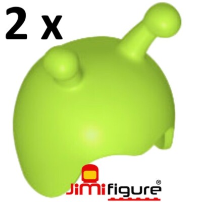 NEW 2 x LEGO Minifigure Headgear Cap Insect Antlers Lime Green 12892 ...