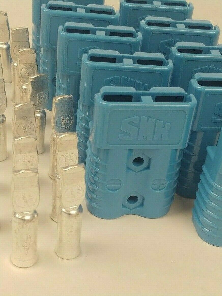 10xANDERSON/SMH CONNECTOR SB175A 600V, 0,2 or 4 AWG wCONTACTS BIGBLUE ...