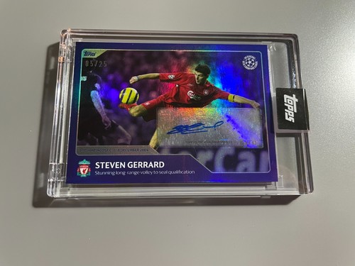 Topps Celebrating 30 seasons of the UCL - Steven Gerrard auto card 5/25 ...