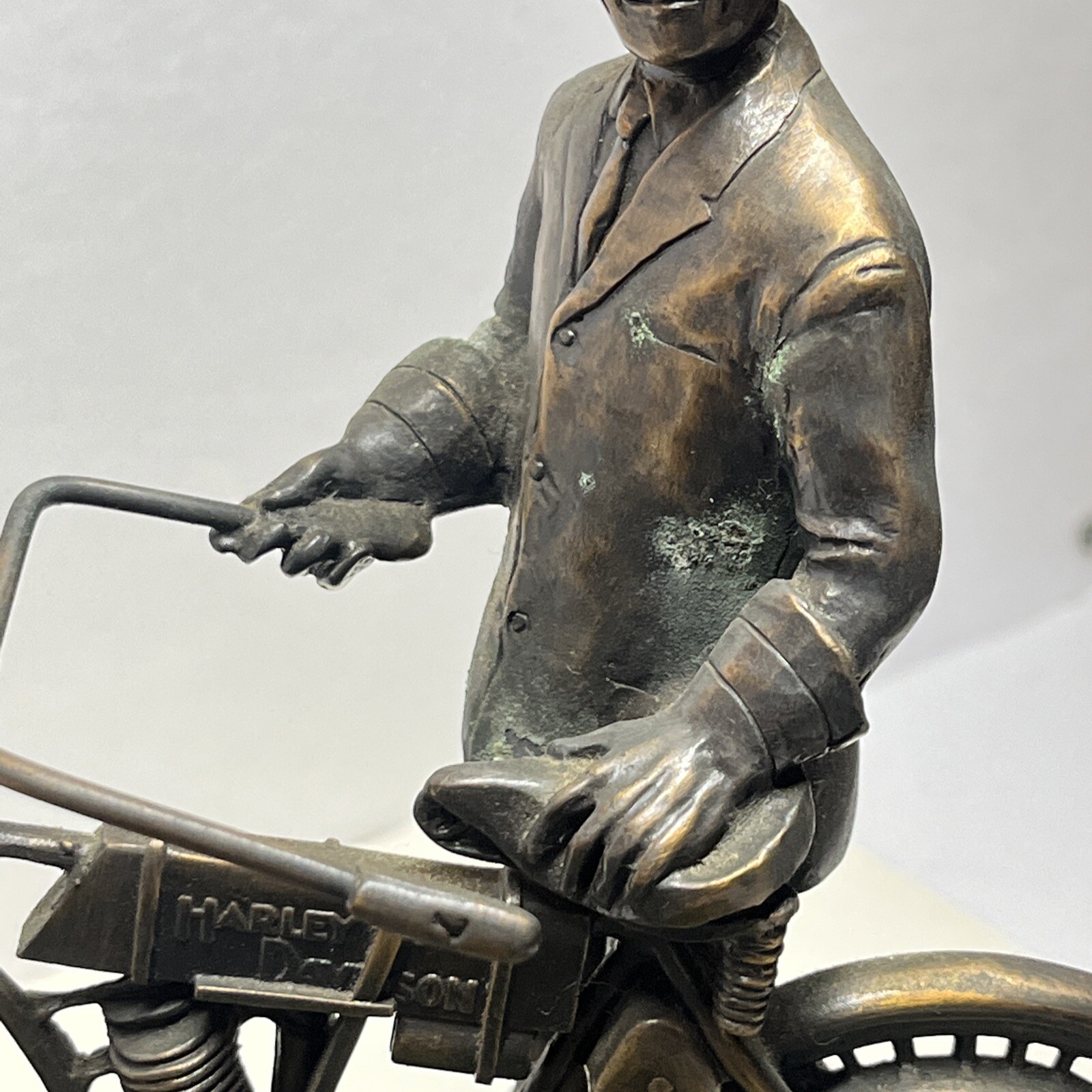 Harley-Davidson Vintage “The Reunion” Grey Ghost Fatboy Statue Figurine ...