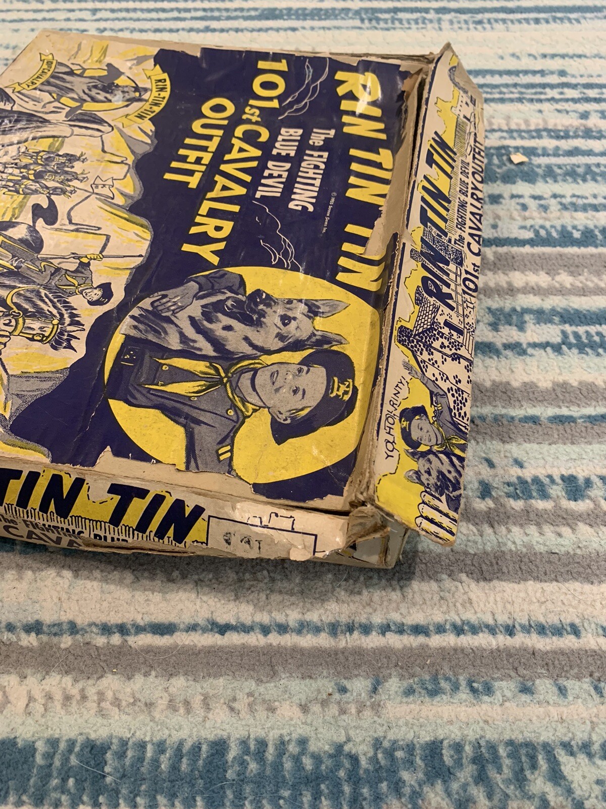 VTG RIN TIN TIN FIGHTING BLUE DEVIL 101st CAVALRY OUTFIT HOLSTER ...