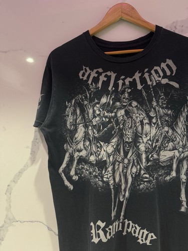 Affliction Rampage Quinton Jackson T Shirt Size Large Black | eBay