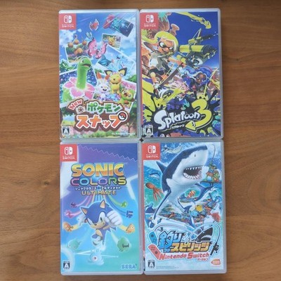 Nintendo Switch Pokemon Snap Splatoon Sonic Colors Ultimate Fishing ...