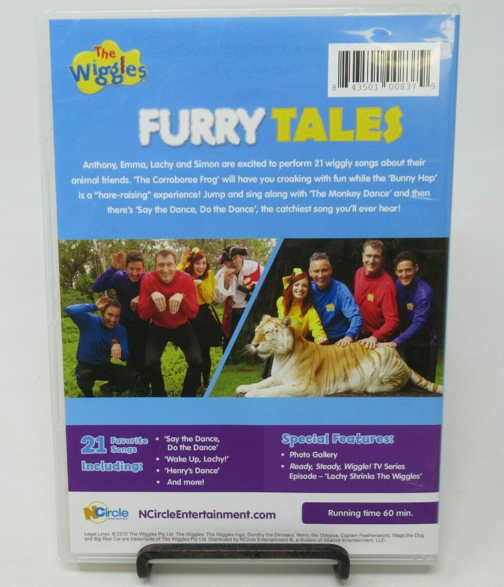 THE WIGGLES: FURRY TALES DVD, 21 WIGGLY SONGS ABOUT ANIMAL FRIENDS ...