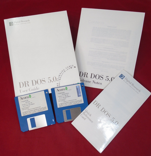 DR DOS 5.0 3.5" Discs, Manual, release Notes, Reference Card. Digital ...