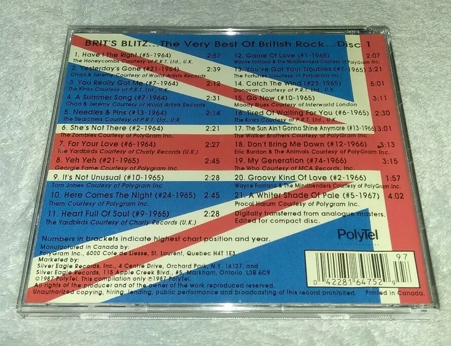 Brit's Blitz: The Very Best of British Rock DISC 1 (CD) 42281647529| eBay
