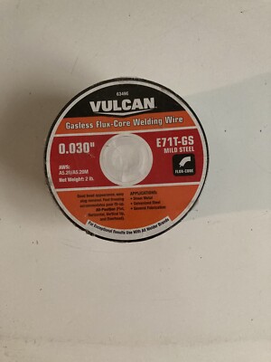 Vulcan .030 in E71T-GS Gasless Flux Core Welding Wire - 2 lbs Roll | eBay
