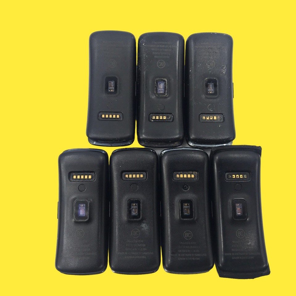 Lot of 7 Samsung Gear Fit SM-R350 Fitness Trackers Smart Watch #222 z63 ...