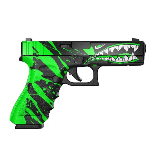 Pistol Skin Vinyl Decal Camo Wrap for Glock - Green Shark | eBay