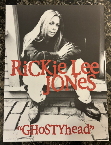 RICKIE LEE JONES Ghostyhead Vintage Original 1997 Promo Poster 18x24 ...