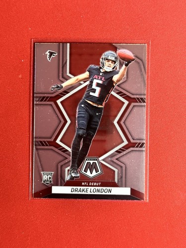 Drake London 2022 Panini Mosaic NFL Debut Rookie Card RC #275 Atlanta ...