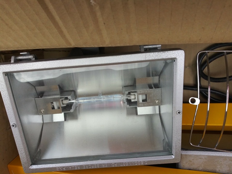 Designers edge power light Loading dock folding Arm Halogen wall mount ...