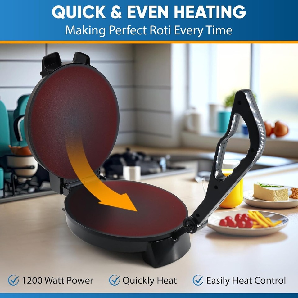 StarBlue 10-Inch Roti Maker – Automatic Non-Stick Chapati Machine *FREE ...