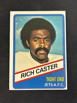 RICH CASTER 1975 Topps Wonder Bread All Star Series #6 NEW YORK JETS | eBay