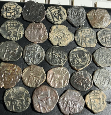 Cincin19 , Nice Great Lot 24 Whites the King FELIPE II ,"Monogram" | eBay