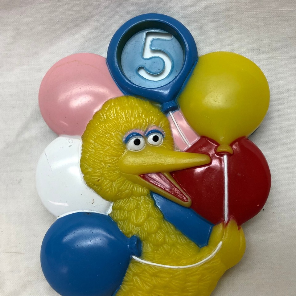Vintage BIG BIRD Sesame Street Muppets Cake topper 1-6 | eBay