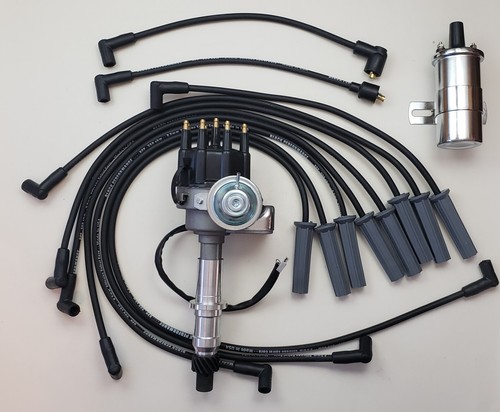 PONTIAC 350 389 400 455 SMALL CAP HEI DISTRIBUTOR +8.5mm BLACK WIRES ...