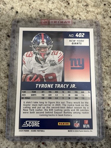 2024 Panini Score Mystery Rookie 2 Tyrone Tracy Jr.Set #402 Redemption ...