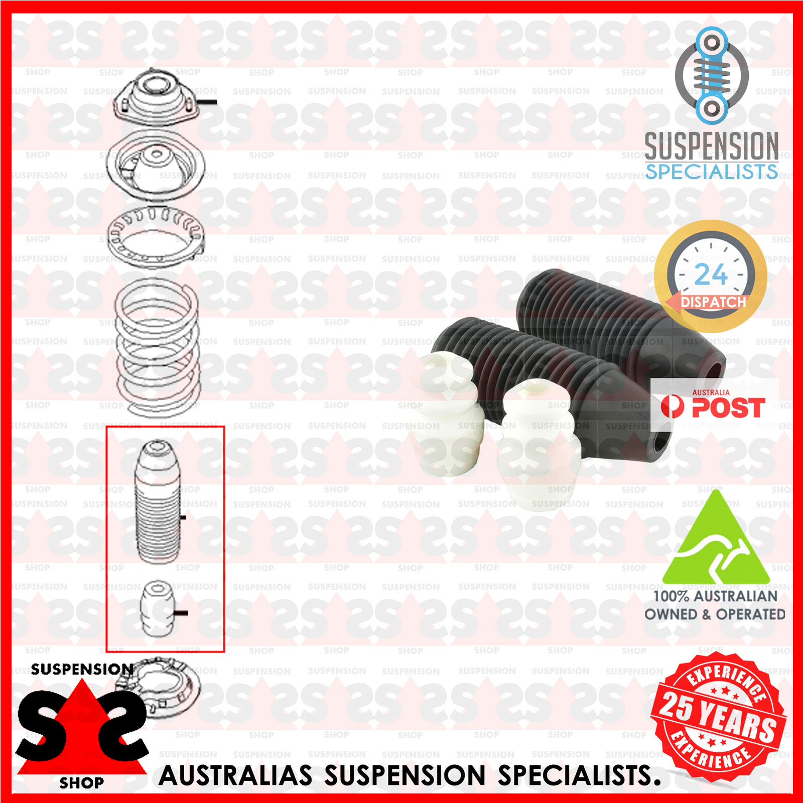 Rear Axle Dust Cover Kit, Shock Absorber Suit CHEVROLET Optra (1J_) 1.8 ...