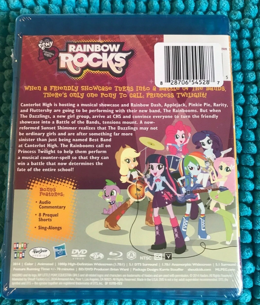 My Little Pony The Dazzling Rainbow Rocks Dvd