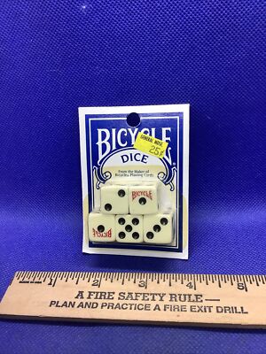 5 Regular Dice Die Bicycle Playing Cards Replacement Board Game Craps ...