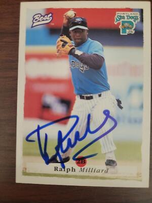 1996 Best #69 Ralph Milliard ~ Signed Autographed MiLB Baseball Trading ...