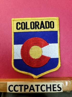 COLORADO STATE FLAG SHIELD SOUVENIR PATCH | eBay