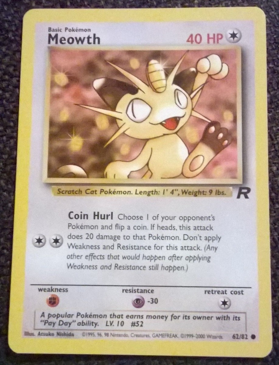 Meowth Pokemon Team Rocket