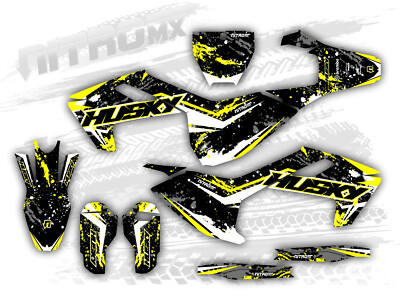 Graphics Kit fits Husqvarna TC FC 125 250 350 450 2016 2017 2018 Decals ...