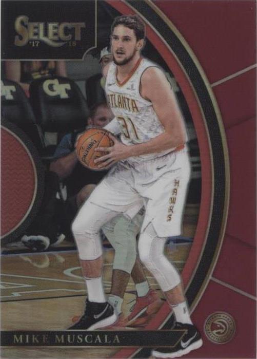 2017-18 Panini Select - Concourse Mike Muscala #98 Maroon Prizm /199 ...
