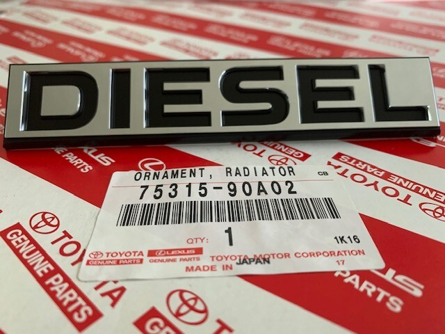 New OEM GENUINE TOYOTA LAND CRUISER FJ40,BJ40/60 Front Emblem DIESEL ...