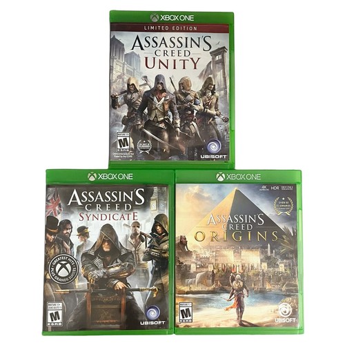 Assassins Creed Xbox One Lot Syndicate, Origins, Unity Good Condition ...