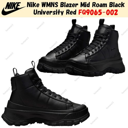 Nike WMNS Blazer Mid Roam Black University Red FQ9065-002 Women's Size ...