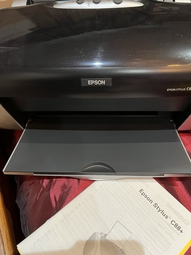 Epson Stylus C88+ Plus Color Inkjet Printer NO INK NOT TESTED *new ...
