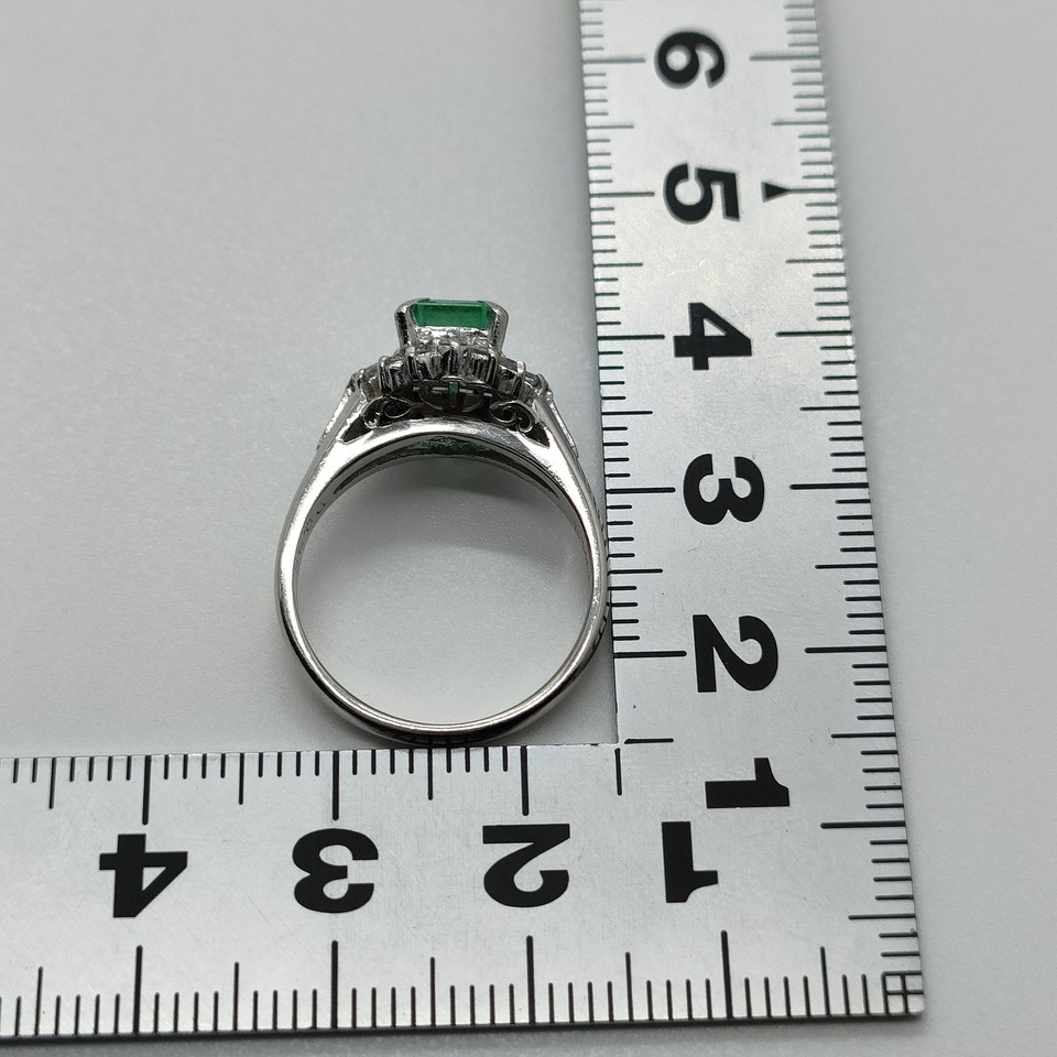 Jewelry Ring Emerald 1.121ct Platinum 452560 | eBay