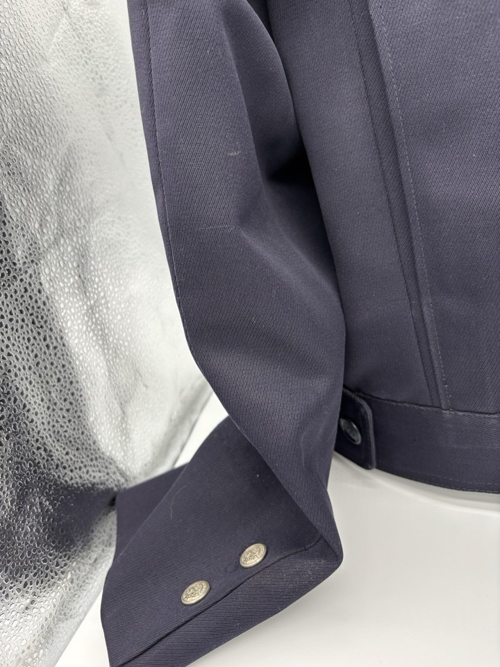 Caleb Smith and son vintage navy blue military style jacket sz medium men’s | eBay