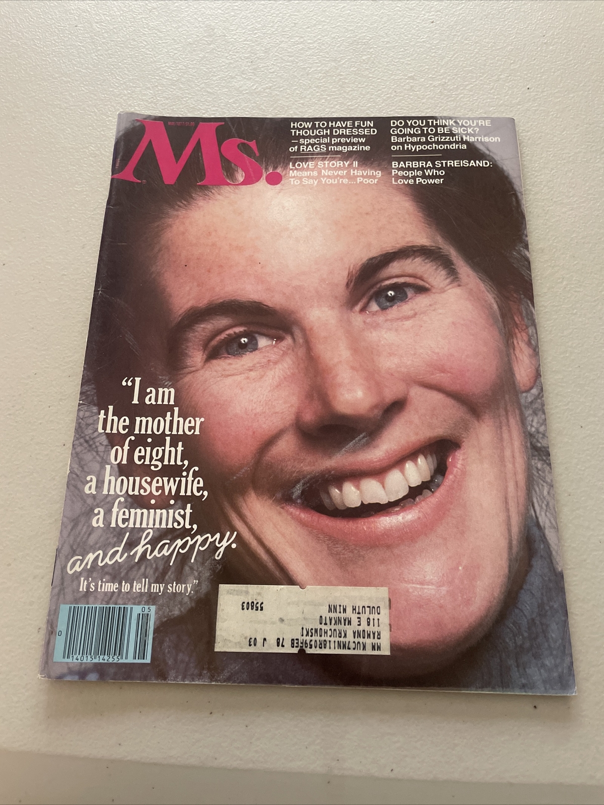 MS. MAGAZINE MAY 1977 JANE BRODERICK BARBARA STREISAND WOMEN'S FEMINISM ...
