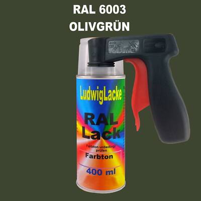 RAL 6003 Vert Olive Mat Dans Une Canette De 400ml 1K Spray + Poignée | eBay