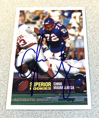 1994 Superior Rookie Auto #78 Chris Maumalanga Kansas /5000 | eBay