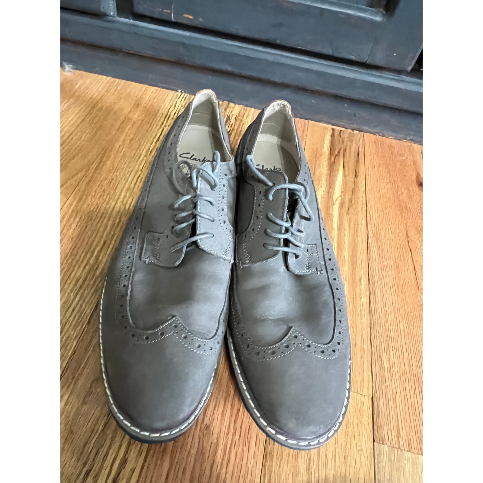 CLARKS TOR England Wing Tip Men’s Shoes Size 10.5M - Gem