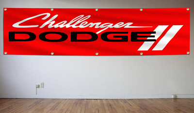 Challenger Dodge Banner 2X8Ft Flag Racing Car Hellcat Srt Muscle Car ...