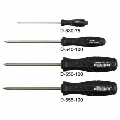 Hozan D-530-75/D-540-100/D-550-100/D-555-100 Screwdriver 4 pcs Set ...