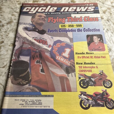 Cycle News Magazine October 3, 2001 | eBay