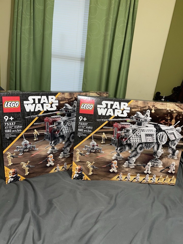 LEGO Star Wars AT-TE Walker (75337)/Coruscant Guard Gunship (75354) Lot ...