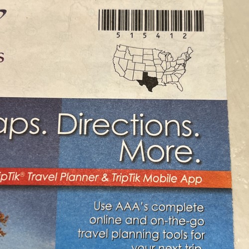 AAA Map Texas State Series 2013 AAA Road Map Paper Map | eBay