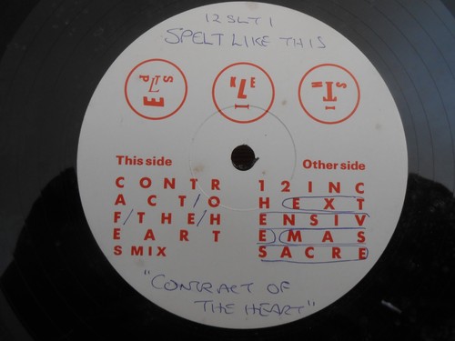 Spelt Like This - "Contract Of The Heart (S mix)" - EMI 12" Single ...
